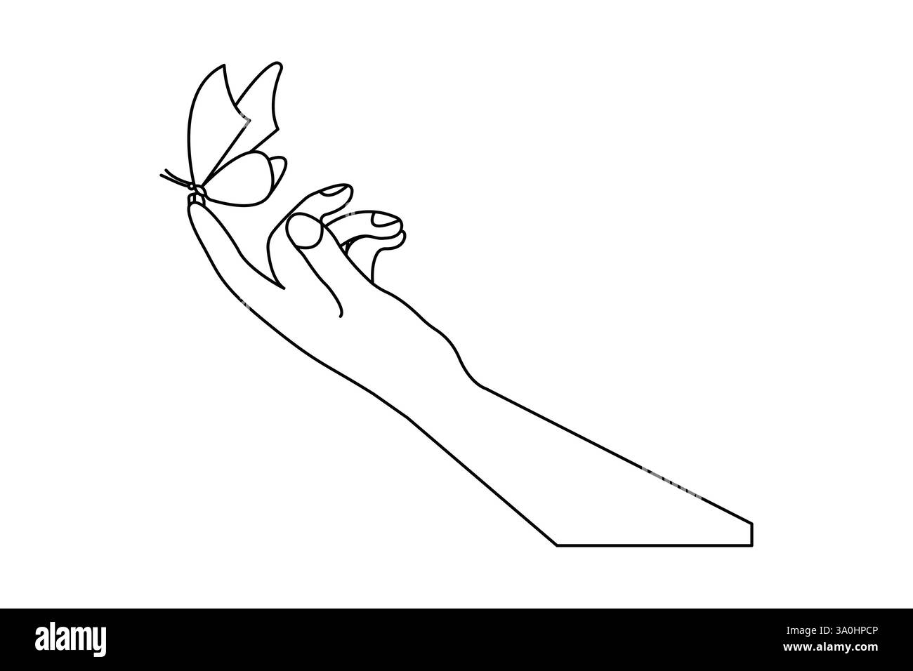 Vector illustration continuous Butterfly one line drawing Stock Vector ...