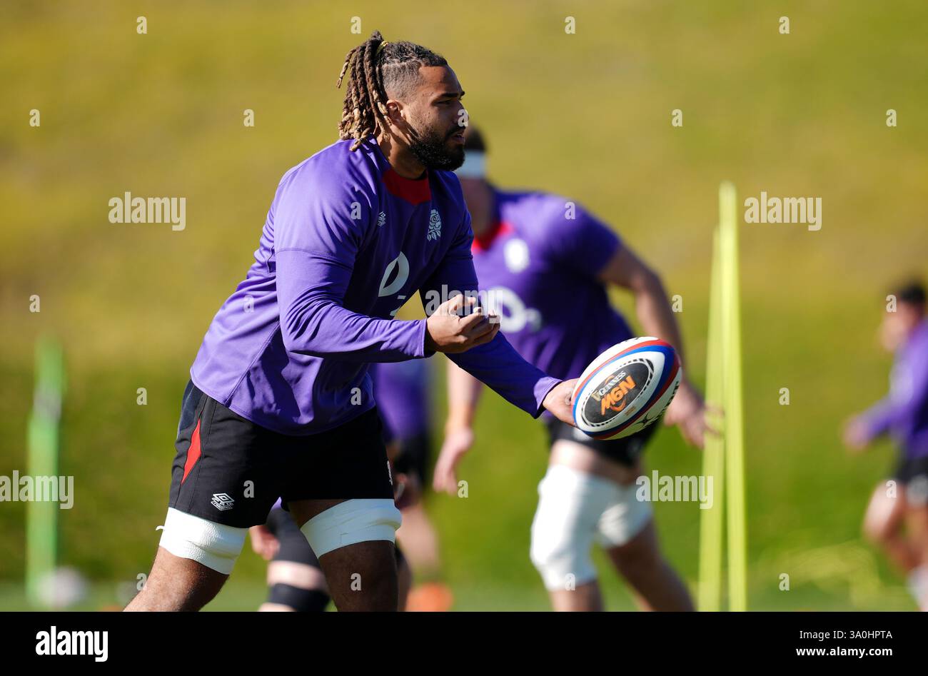 England's Chandler Cunningham-South during a training session at ...