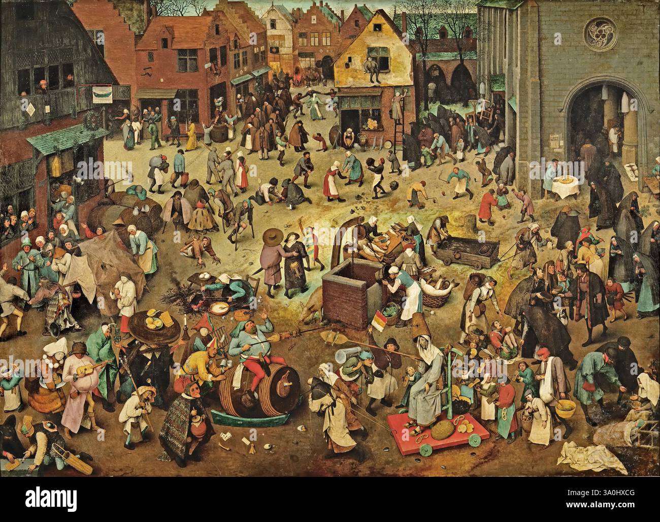 Fight between carnival lent pieter hi-res stock photography and images ...