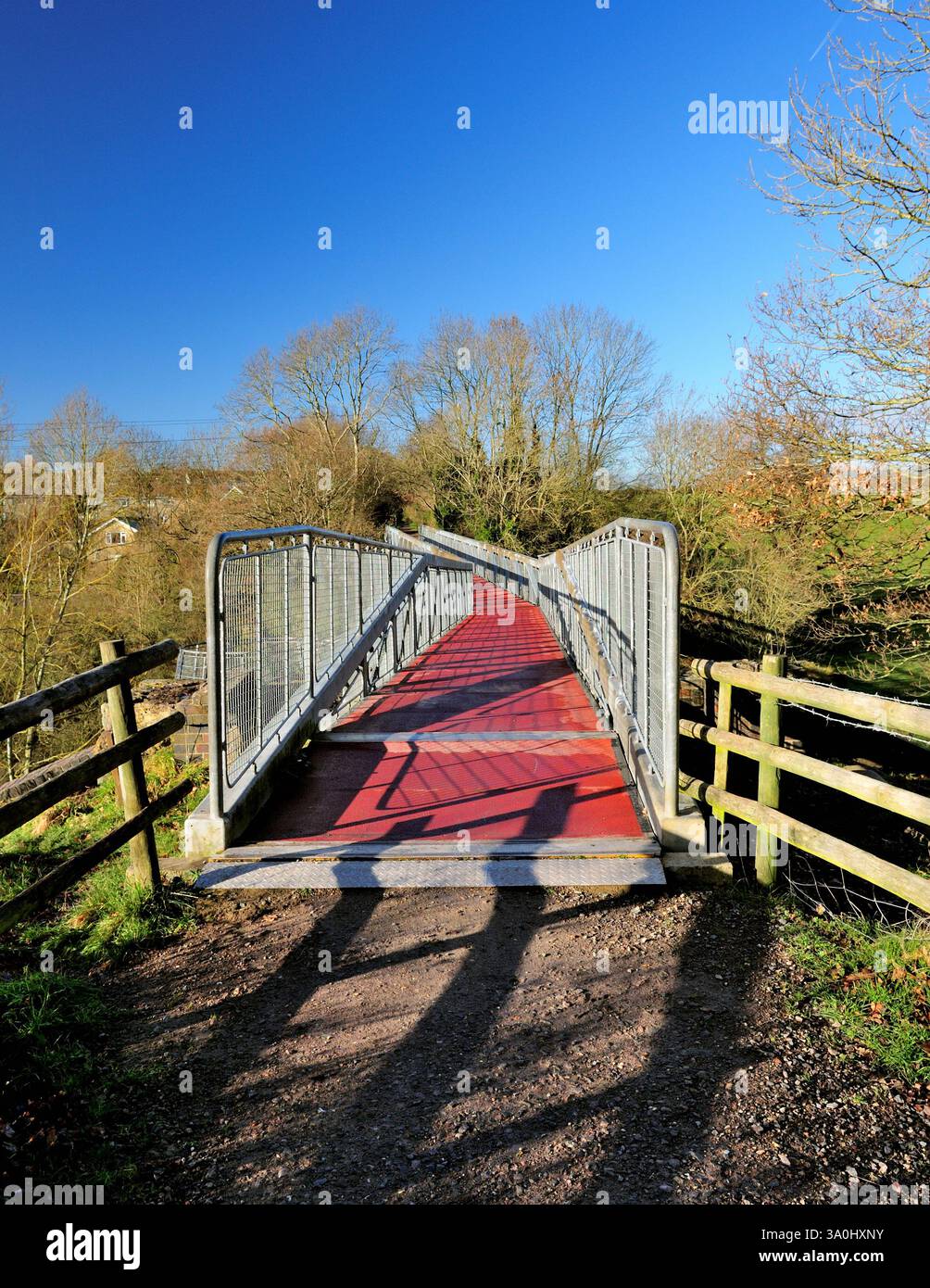 Black Bridge, carrying the cycle track/footpath over the river Avon in ...