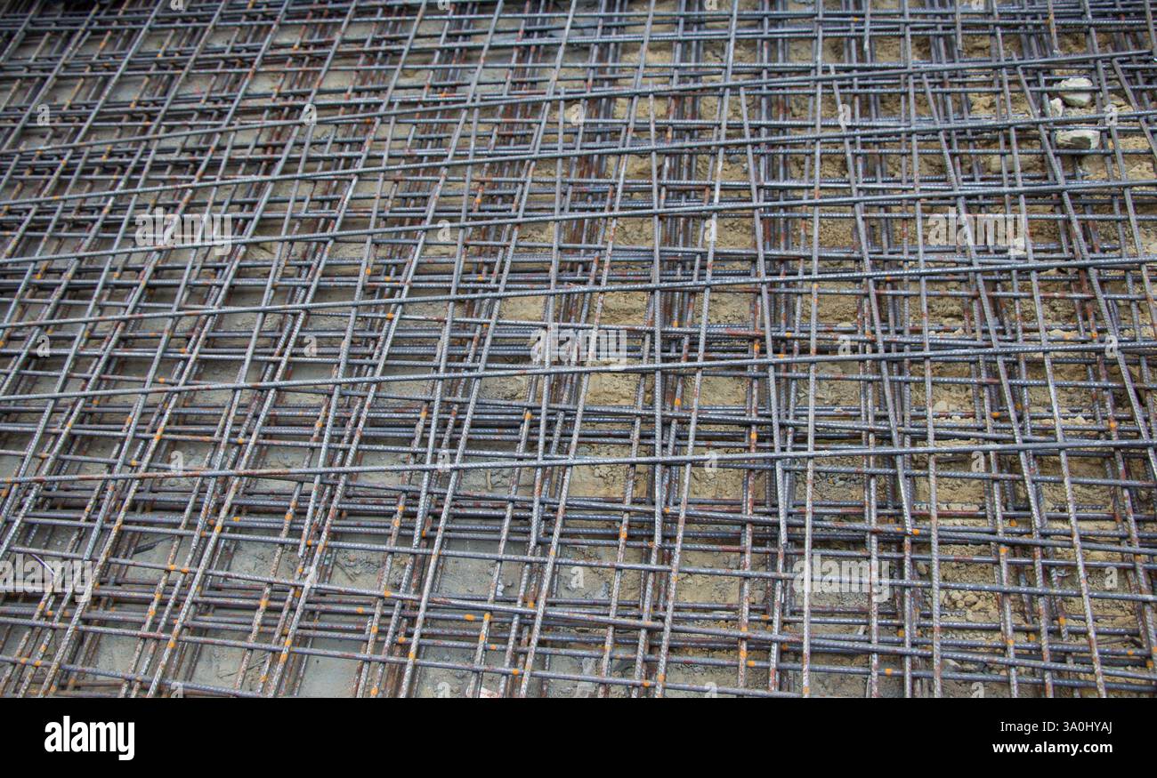 Iron bars reinforcement concrete bars for construction Stock Photo - Alamy