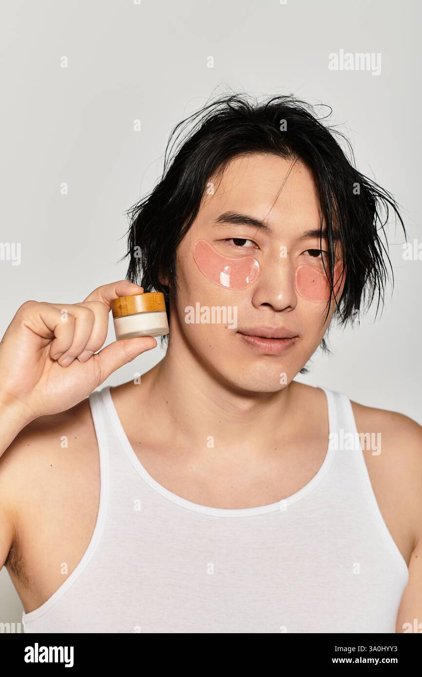 Stylish young man shares his skincare routine, reflecting modern youth ...