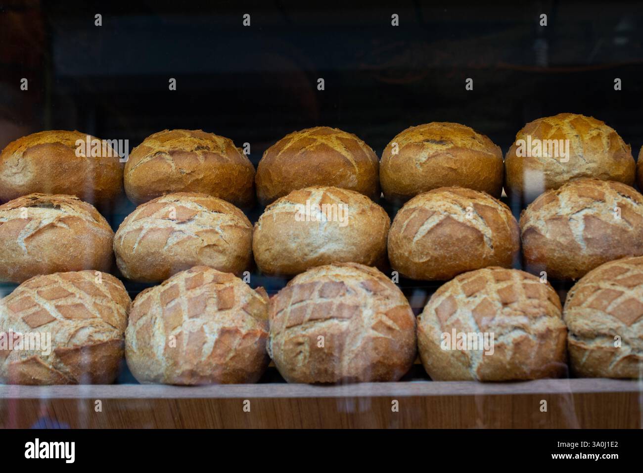 Traditional Turkish style made bread loaf Stock Photo - Alamy