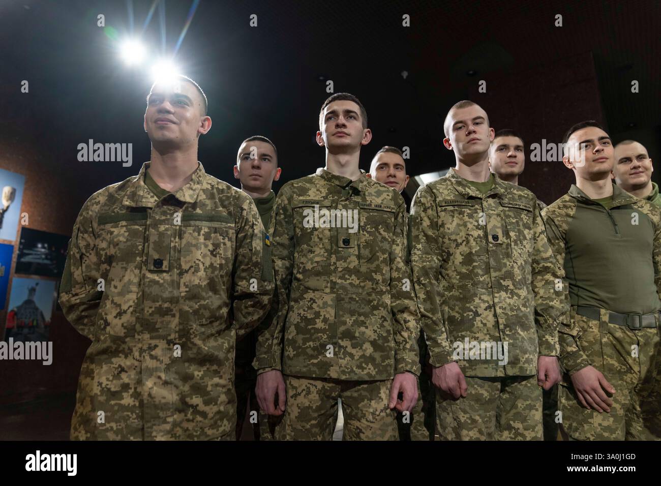 Young soldiers seen at anniversary event for the Ukrainian 44th ...
