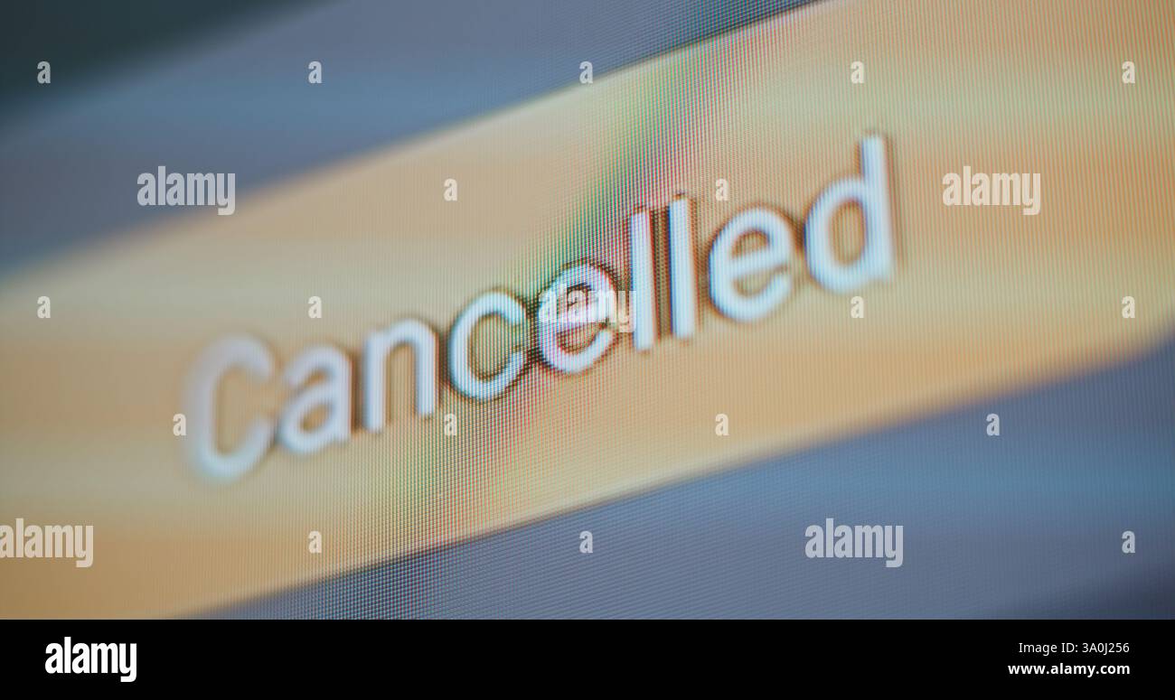 Close Up of Digital Arrival and Departure Information Display For ...