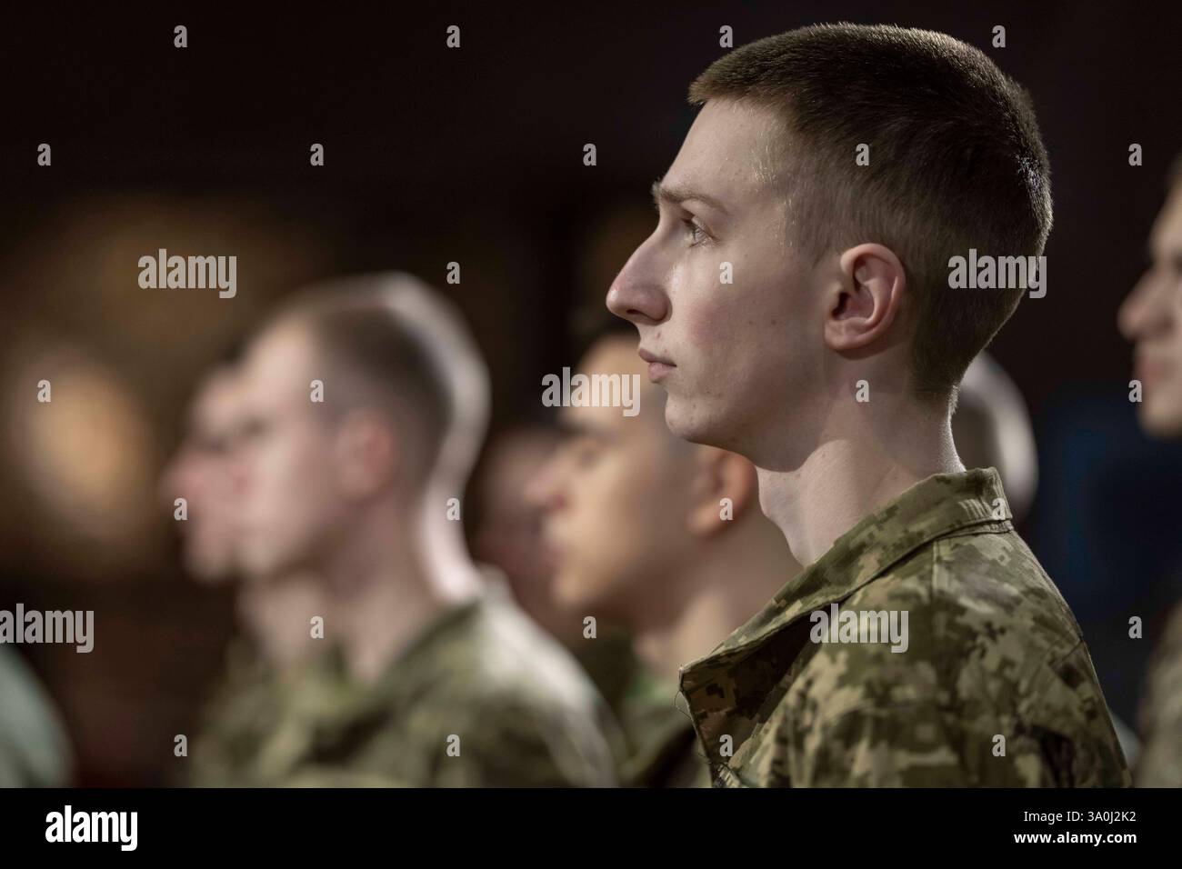 Young soldiers seen at anniversary event for the Ukrainian 44th ...