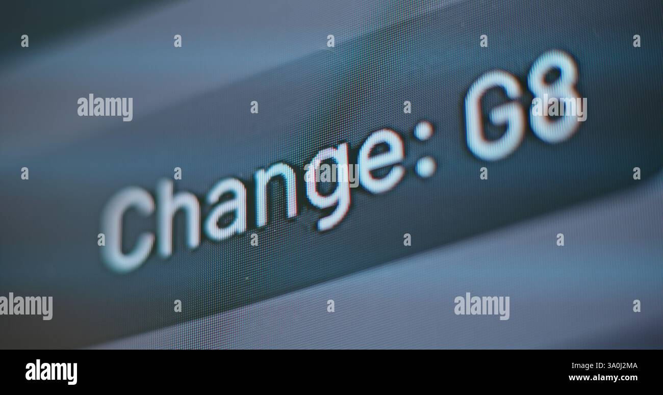 Close Up of Digital Arrival and Departure Information Display For Travelers Showing Changing ...