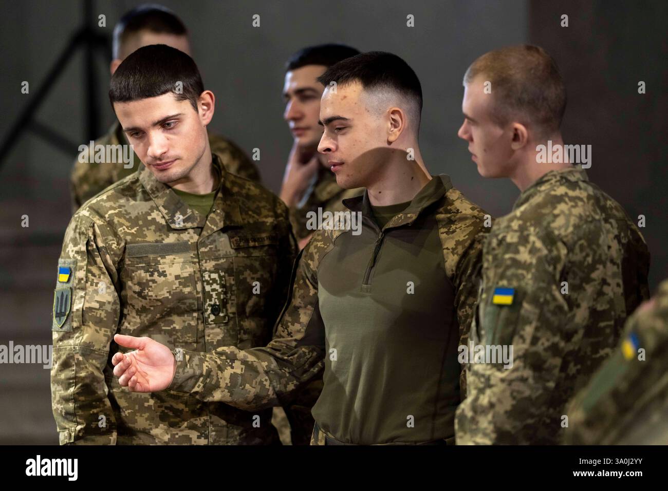 Young soldiers seen at anniversary event for the Ukrainian 44th ...
