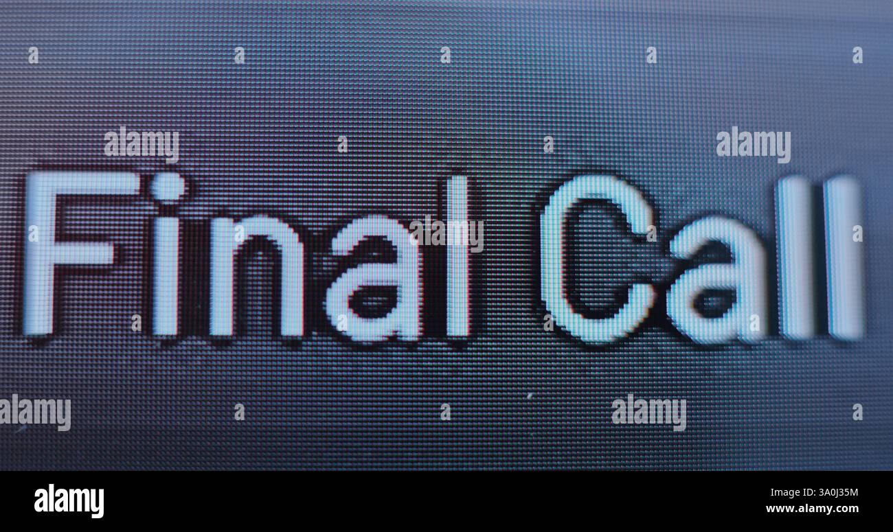 International Airport Terminal: Close Up of Arrival and Departure ...