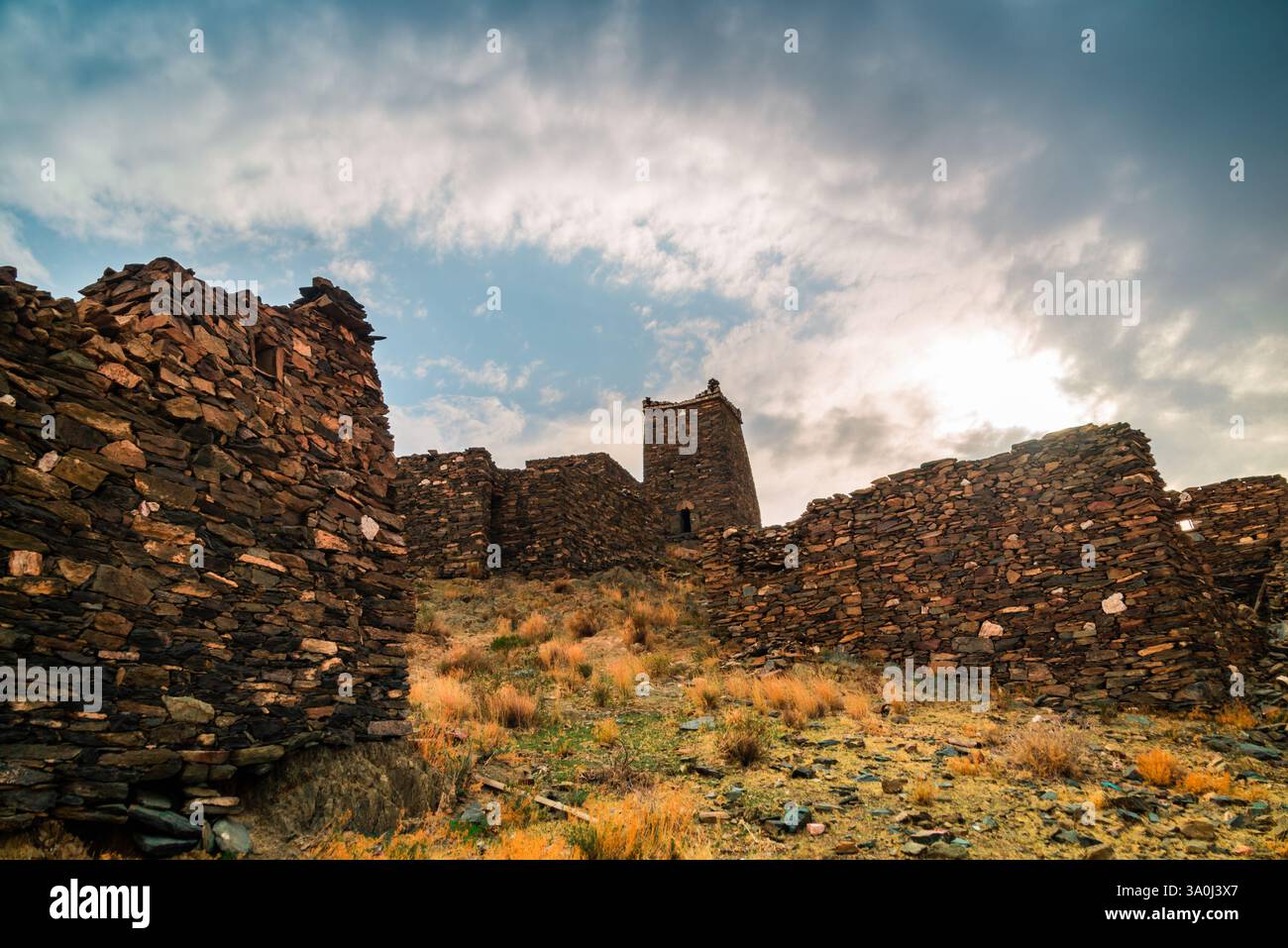 Ancient historical stone houses of Saudi Arabia Stock Photo - Alamy