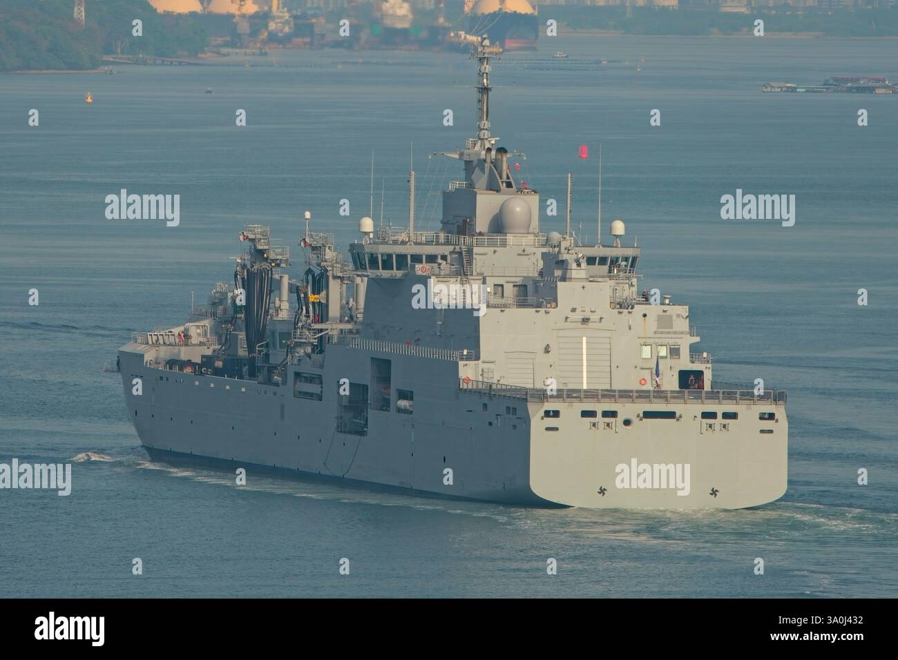 Jacques Chevallier, a French Navy Replenishment ship Stock Photo - Alamy