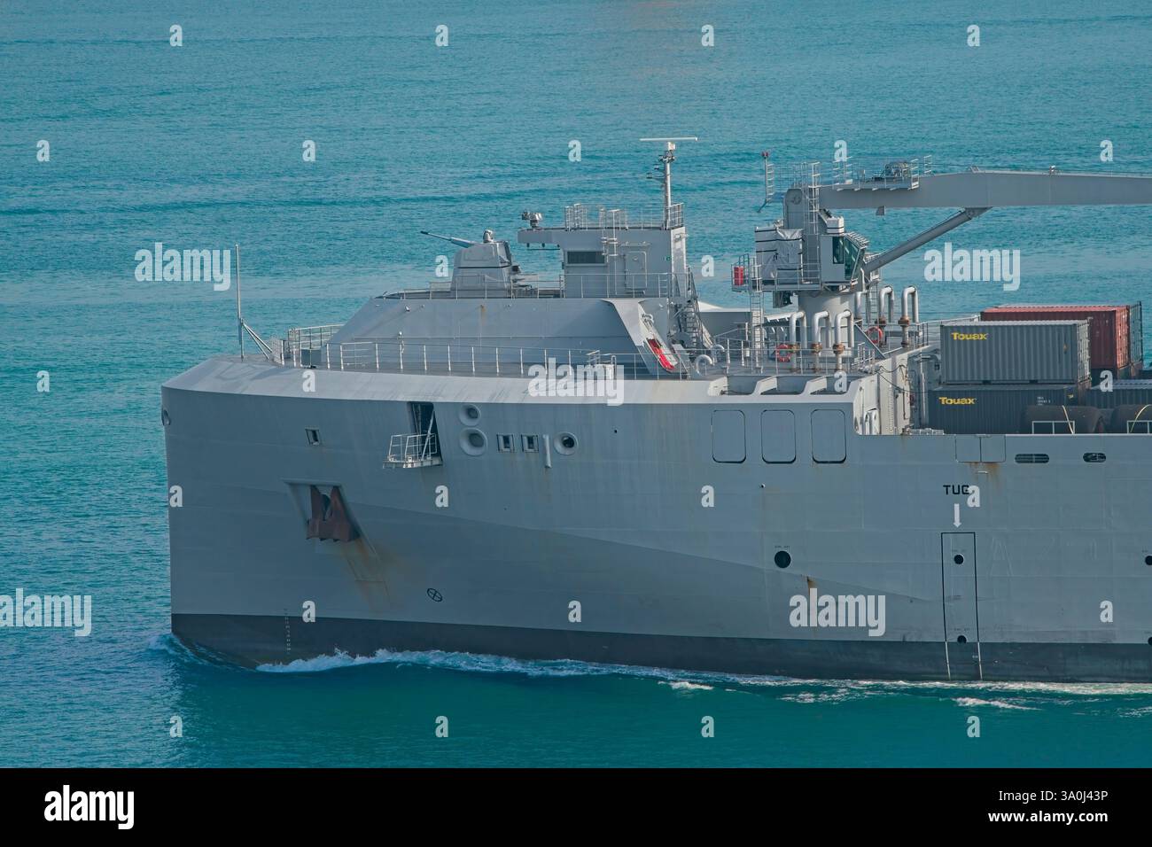 Jacques Chevallier, a French Navy Replenishment ship Stock Photo - Alamy