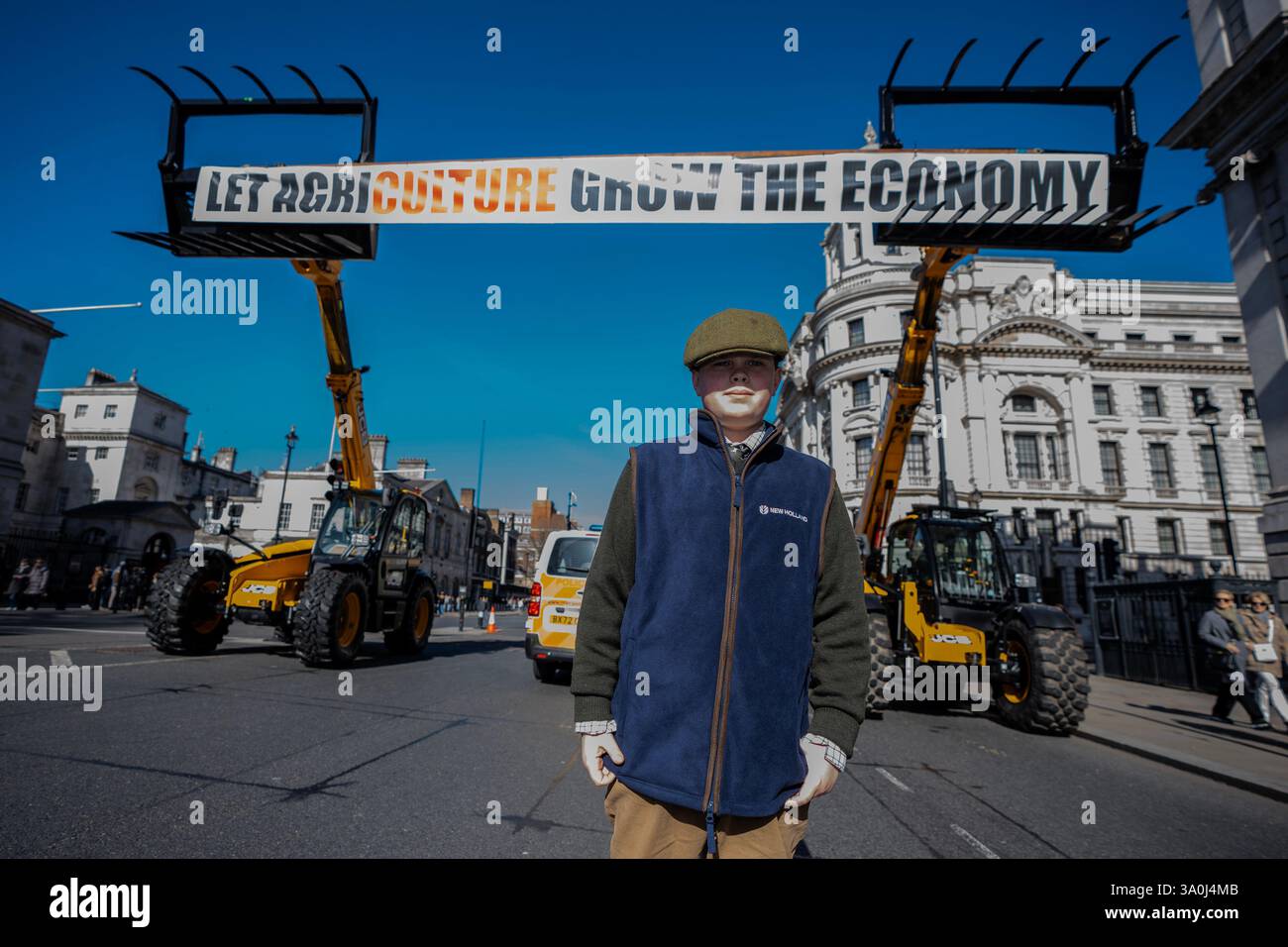 London, England, UK. 04 Mar 2025. Thousands of farmers marched through ...