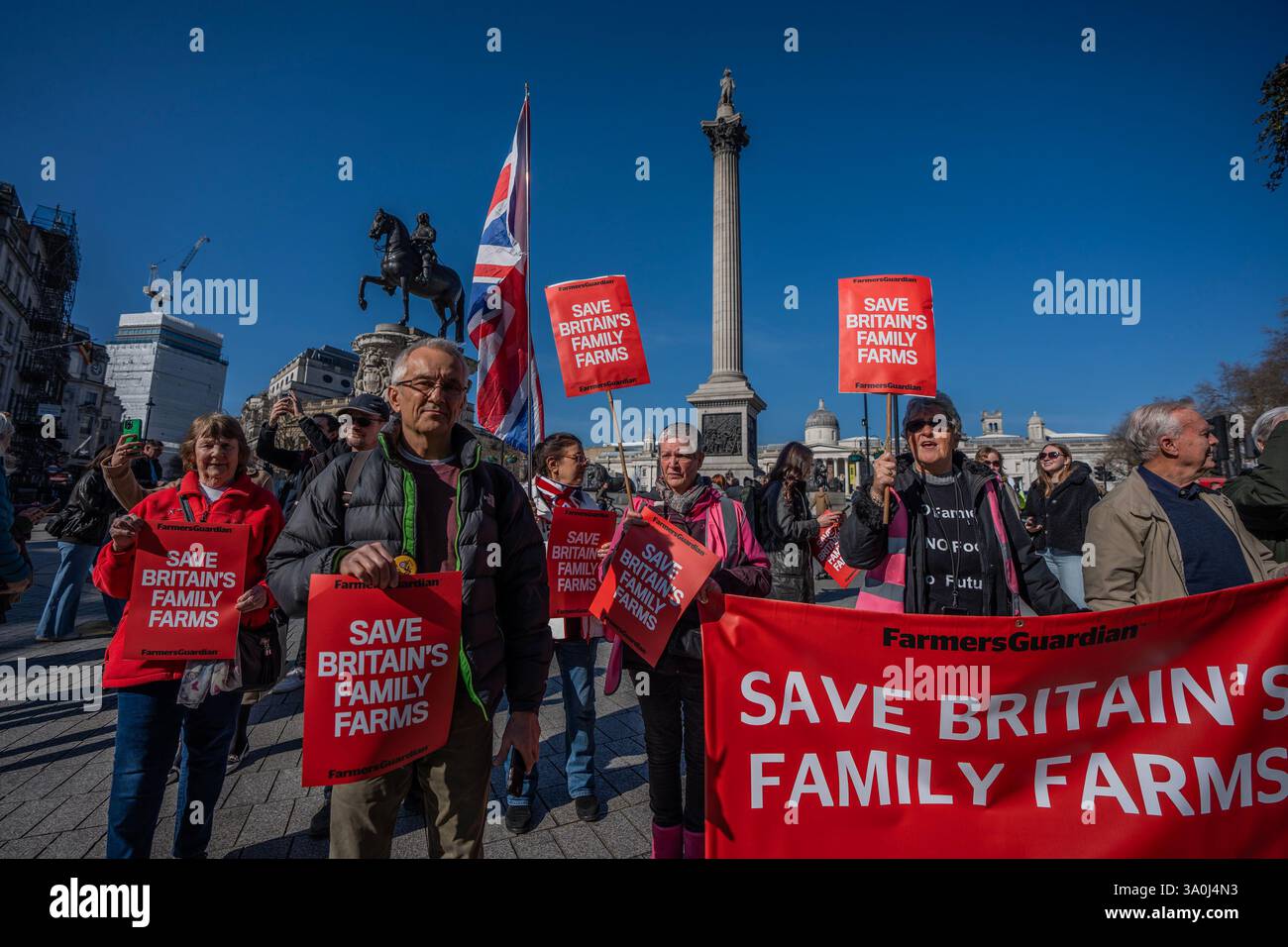 London, England, UK. 04 Mar 2025. Thousands of farmers marched through ...