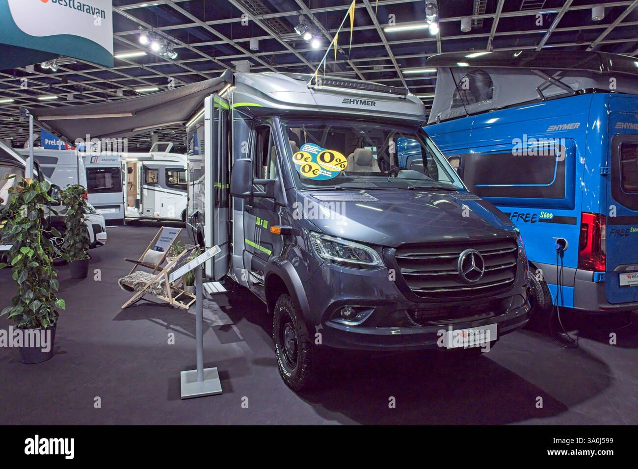 Pasila, Helsinki, Finland – January 17. 2025 : Hymer ML-T 570 CrossOver ...