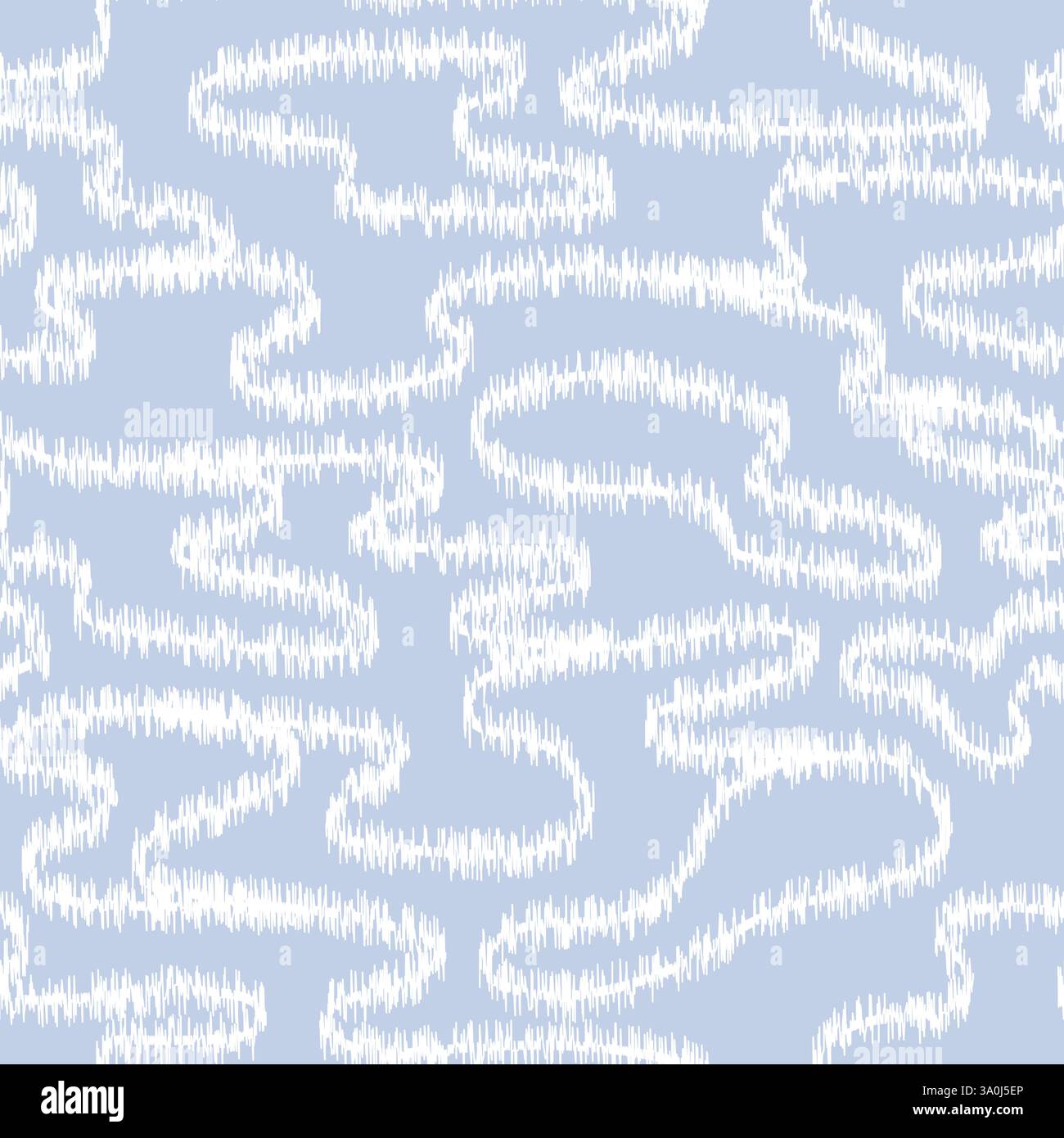 seamless vector pattern hand drawn wiggly line ikat effect textile ...