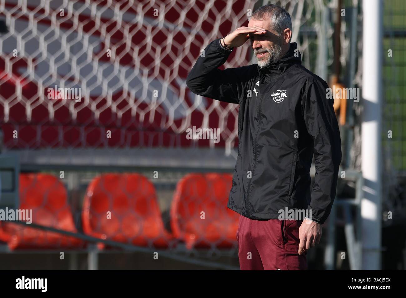 04 March 2025, Saxony, Leipzig: Soccer: Bundesliga, RB Leipzig public ...