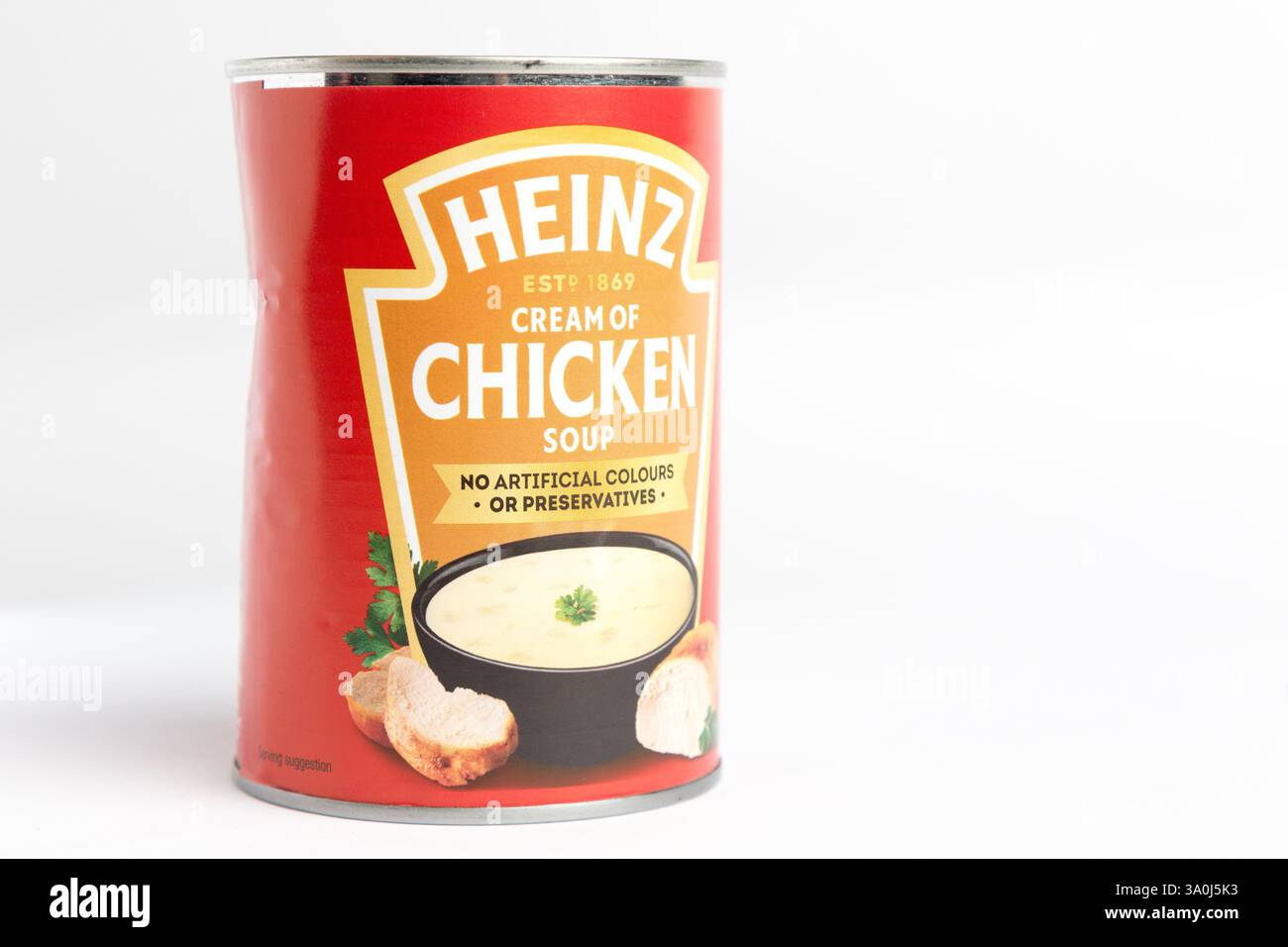 London, United Kingdom 24th February 2025 :- Tin of Heinz Cream of ...