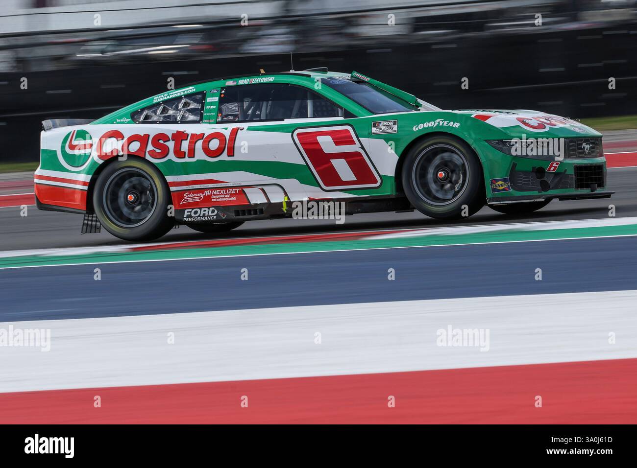 AUSTIN, TX - MARCH 02: Brad Keselowski (#6 RFK Racing Castrol Ford ...