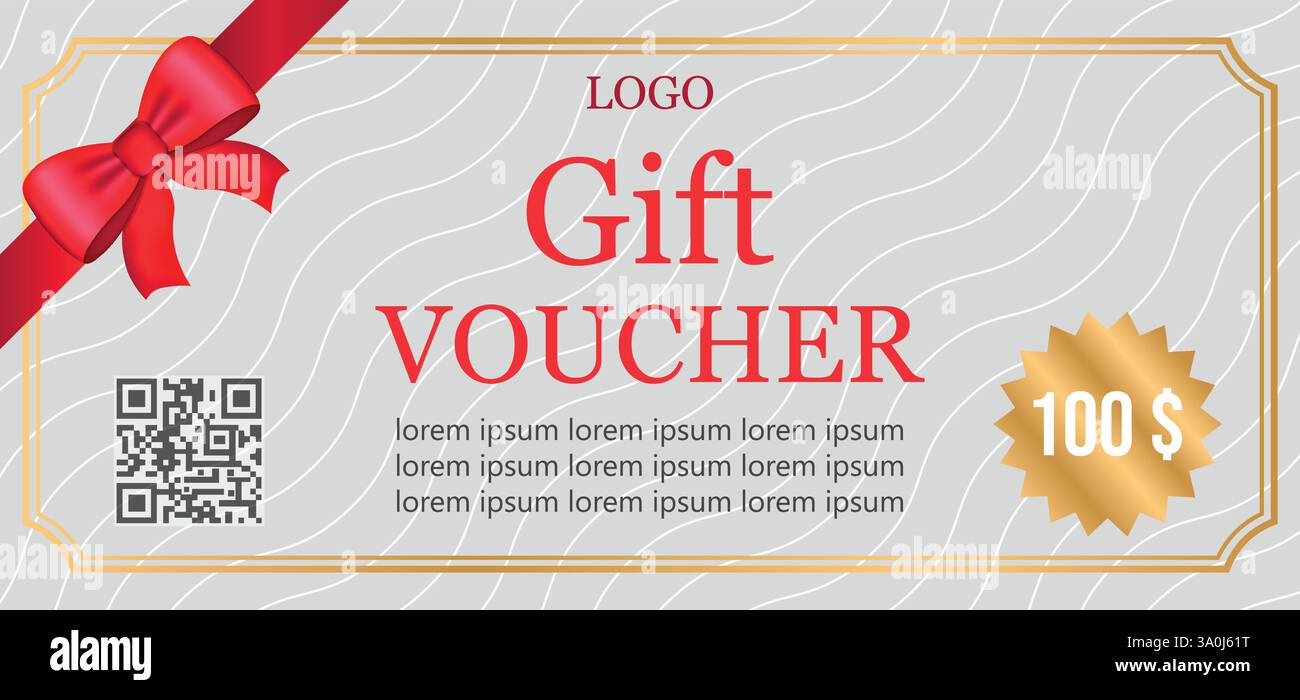 Design template for certificate, gift coupon, voucher Stock Vector ...