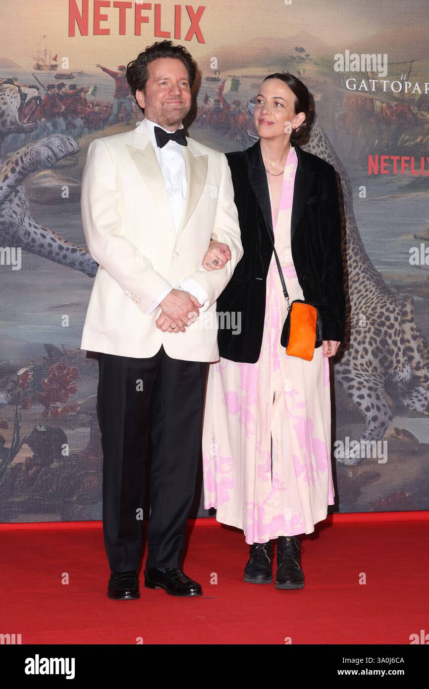 Rome, Italy. 03rd Mar, 2025. Director Richard Warlow and his wife ...