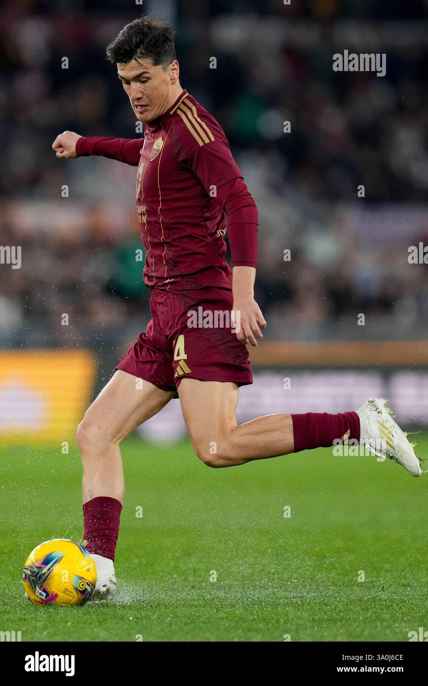 Rome, Italy. 02nd Mar, 2025. Eldor Shomurodov of AS Roma during the ...