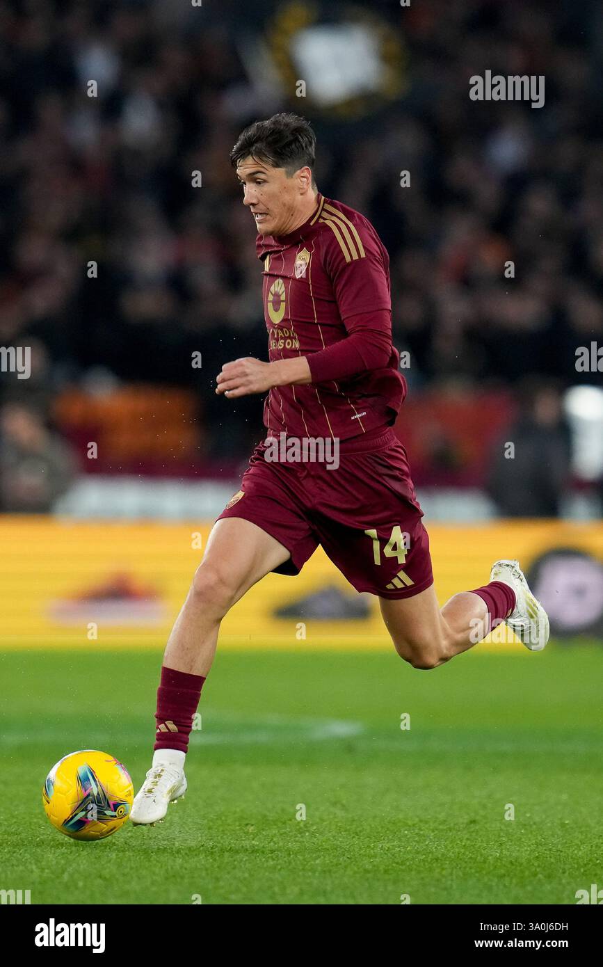Rome, Italy. 02nd Mar, 2025. Eldor Shomurodov of AS Roma during the ...