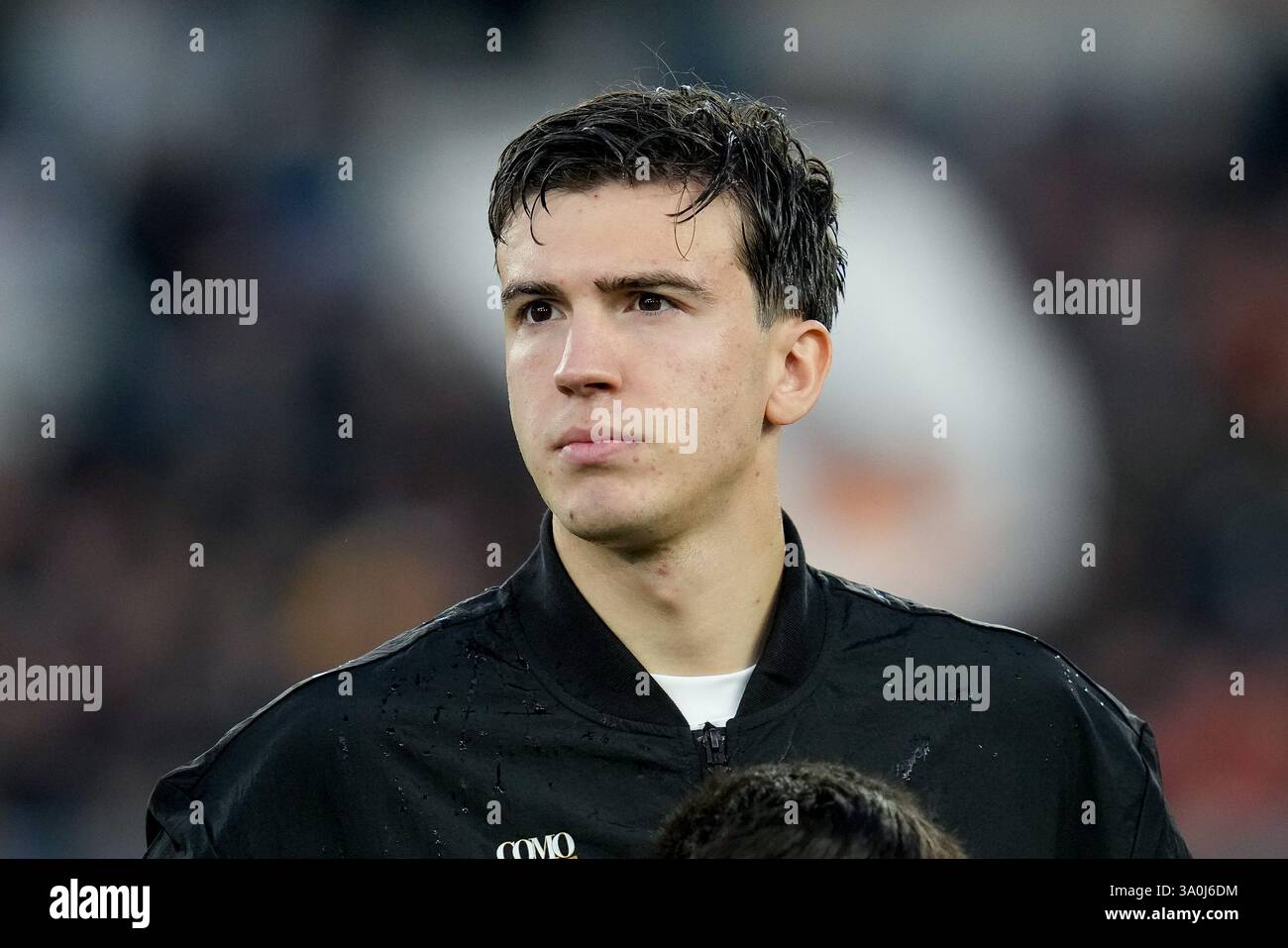 Rome, Italy. 02nd Mar, 2025. Maximo Perrone of Como 1907 looks on ...