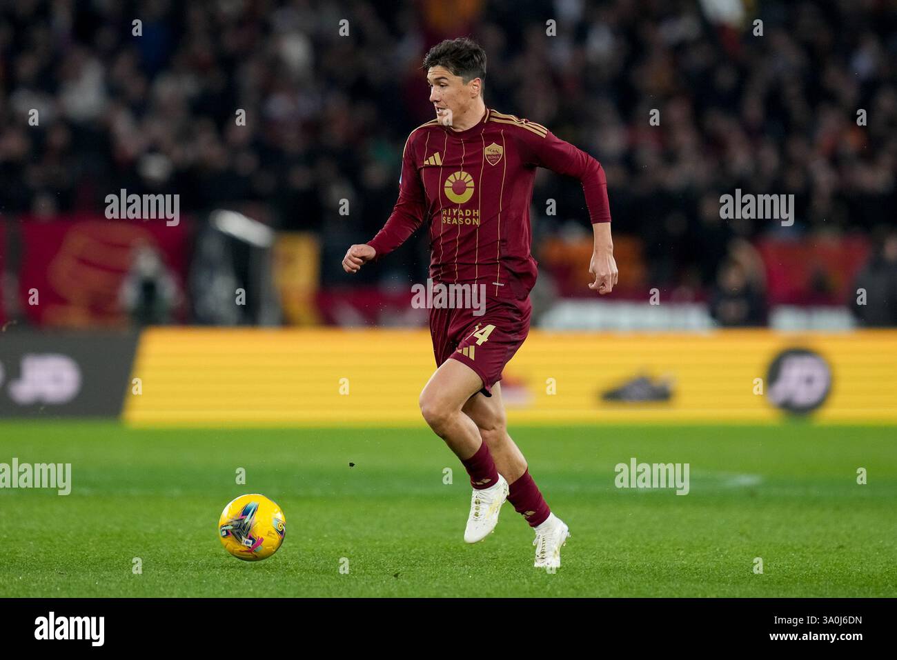 Rome, Italy. 02nd Mar, 2025. Eldor Shomurodov of AS Roma during the ...