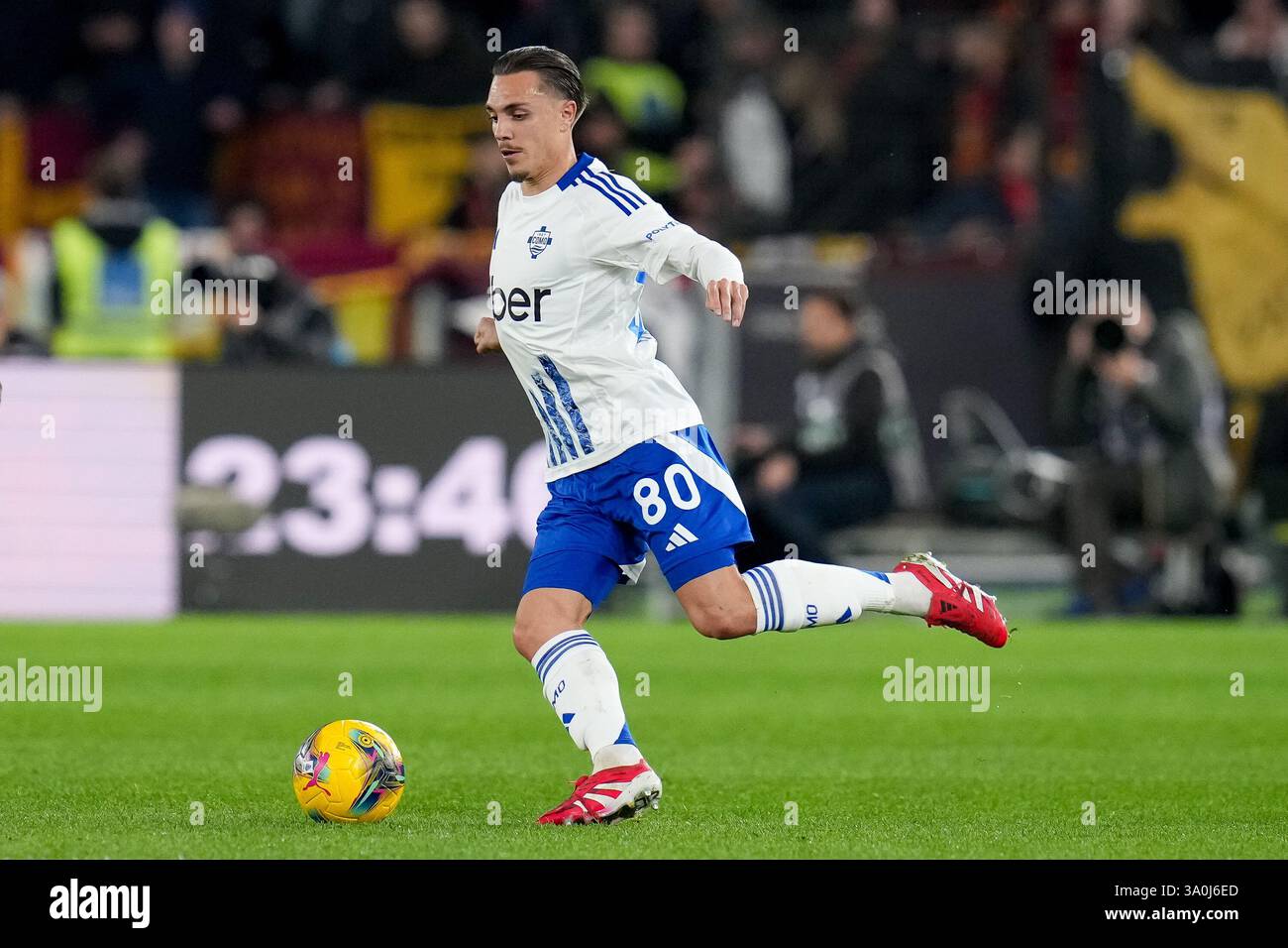 Rome, Italy. 02nd Mar, 2025. Maxence Caqueret of Como 1907 during the ...