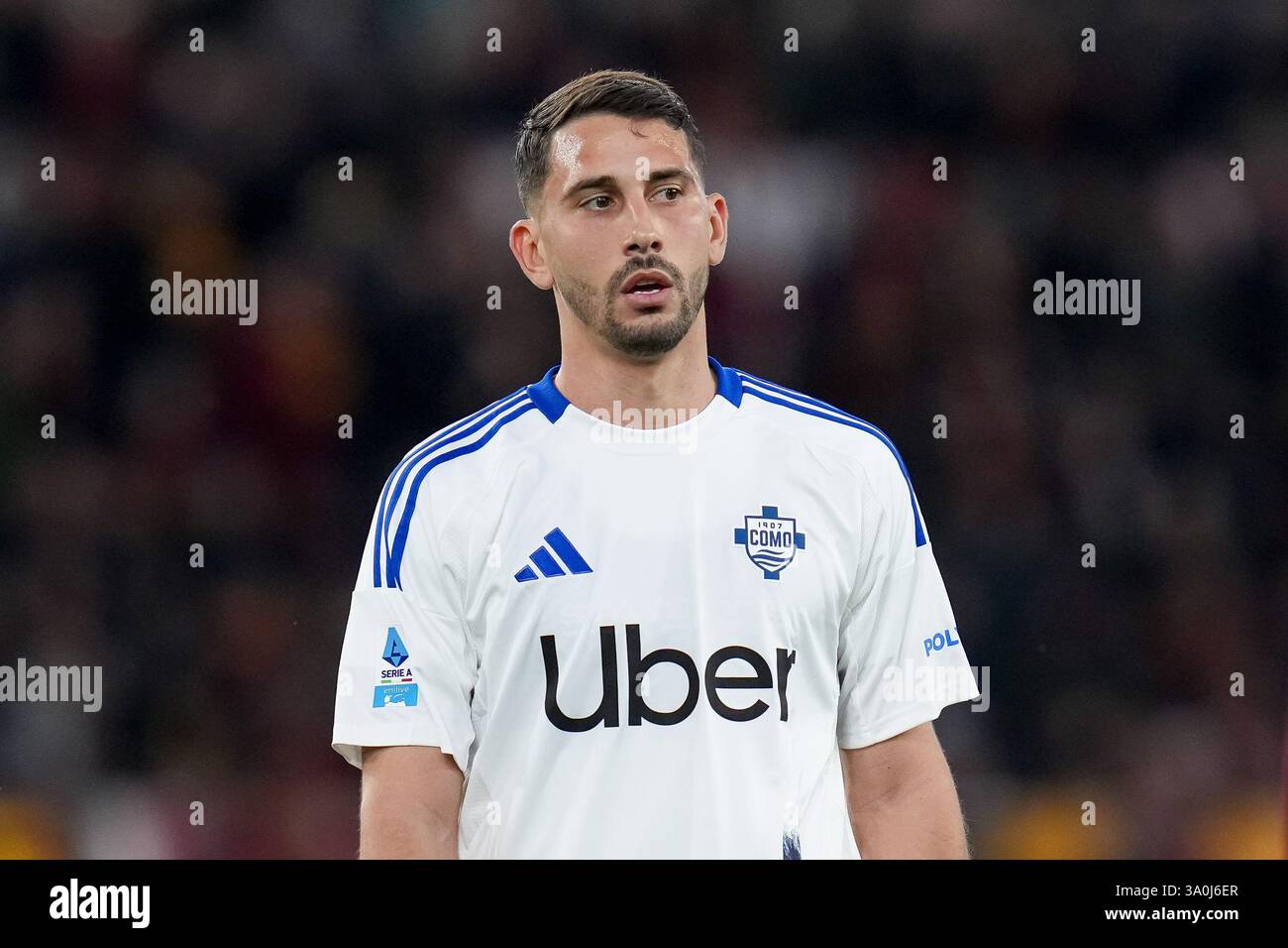 Rome, Italy. 02nd Mar, 2025. Edoardo Goldaniga of Como 1907 looks on ...
