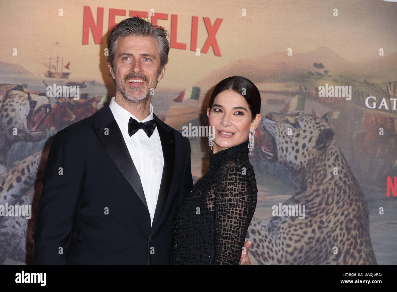 Rome, Italy. 03rd Mar, 2025. Kim Rossi Stuart and Ilaria Spada during ...