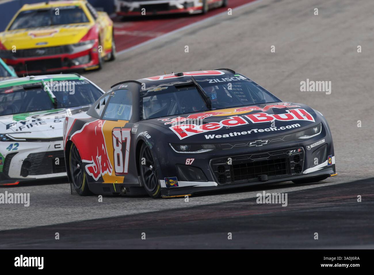 AUSTIN, TX - MARCH 02: Connor Zilisch (i) (#87 Trackhouse Racing Red ...