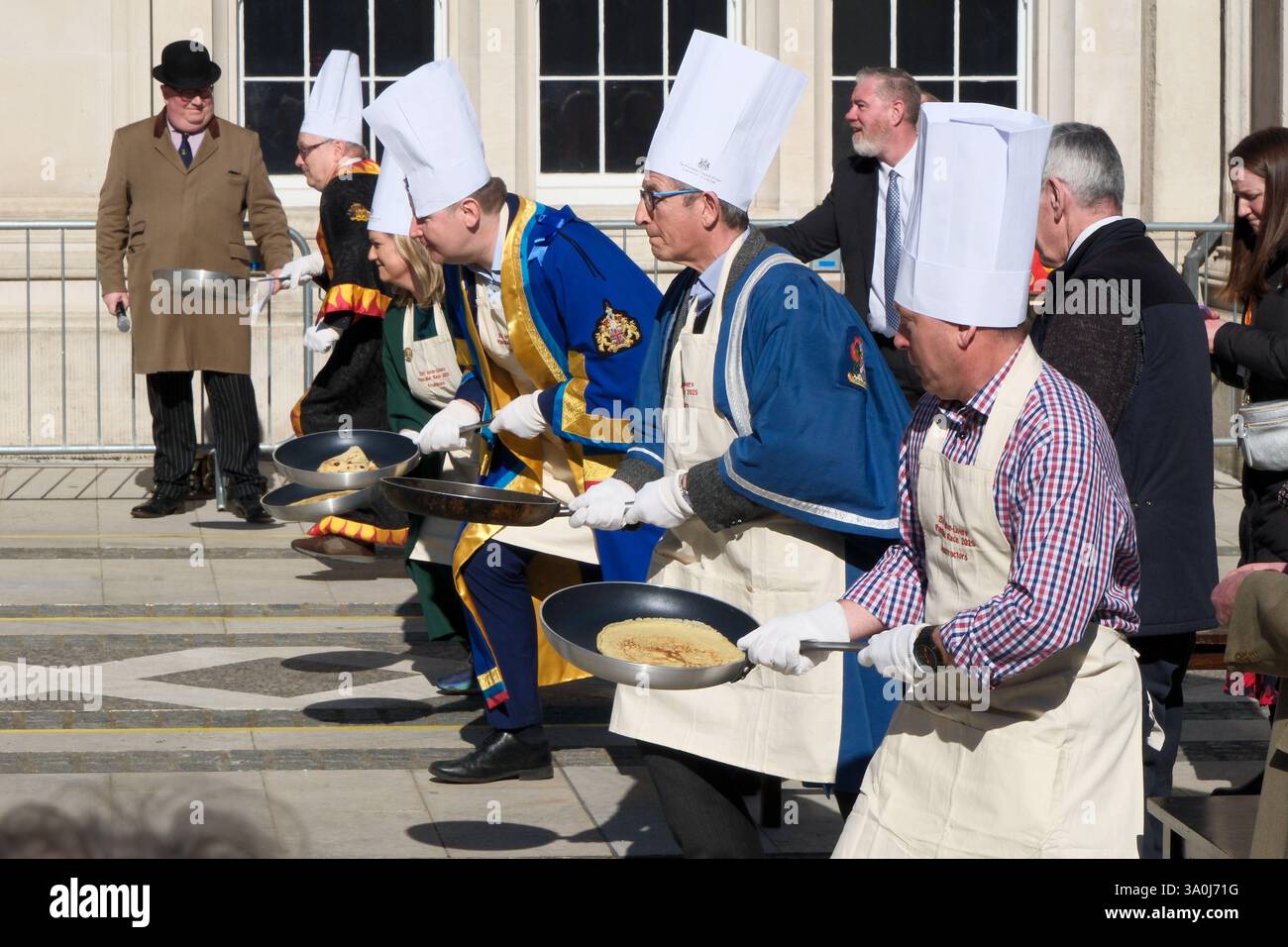 Guildhall Yard, London, UK. 4th Mar 2025. The Inter-Livery Pancake Day ...