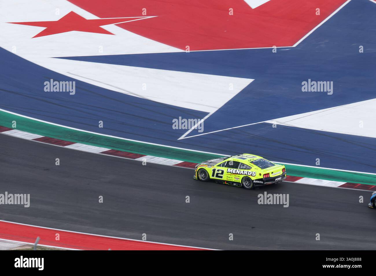 AUSTIN, TX - MARCH 02: Ryan Blaney (#12 Team Penske MenardsDuracell ...