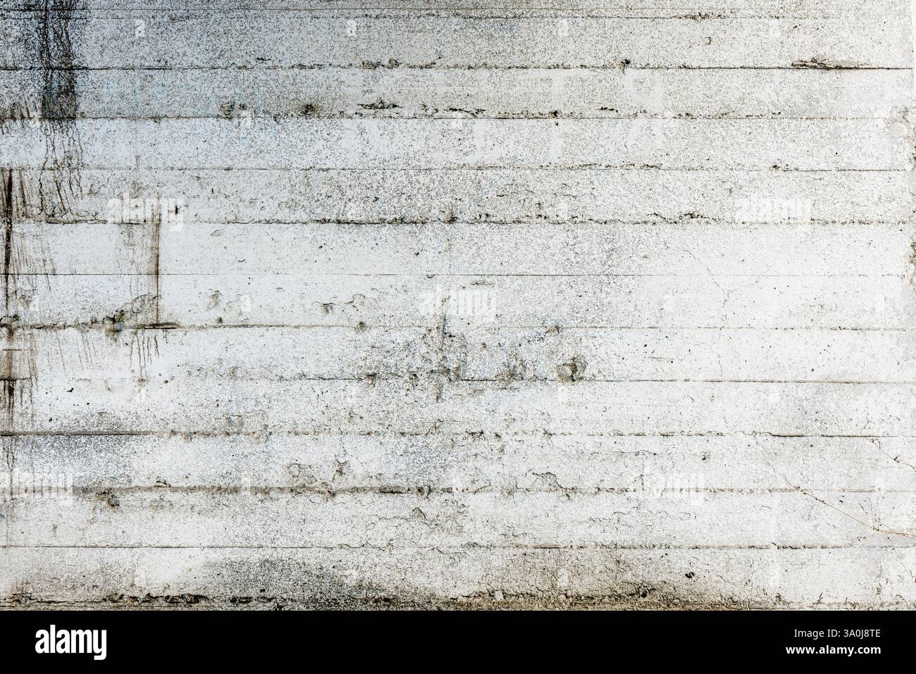 Concrete Retaining Wall with Whitewash Texture, Full-Frame Background ...