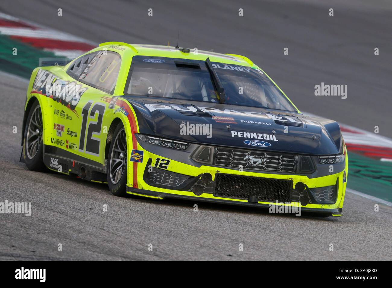 AUSTIN, TX - MARCH 02: Ryan Blaney (#12 Team Penske MenardsDuracell ...