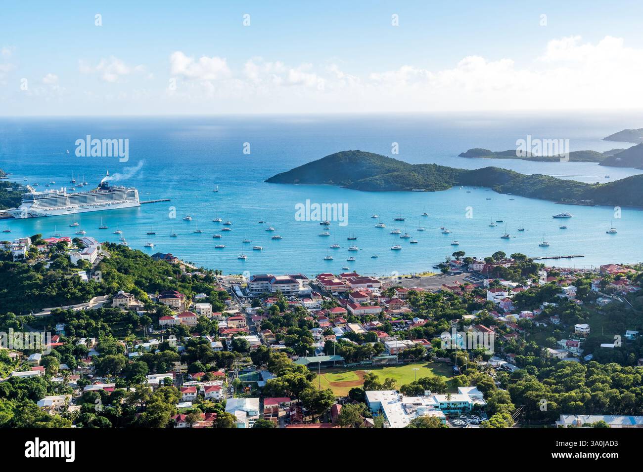 Norwegian Cruise Line ship Epic in port at St. Thomas, US Virgin ...