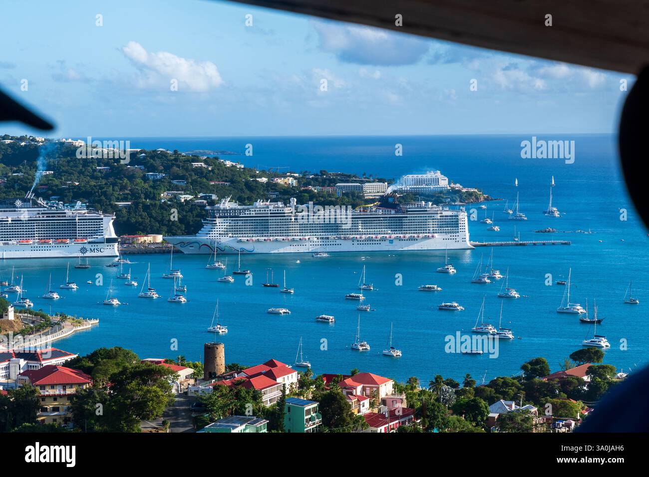 Norwegian Cruise Line ship Epic in port at St. Thomas, US Virgin ...