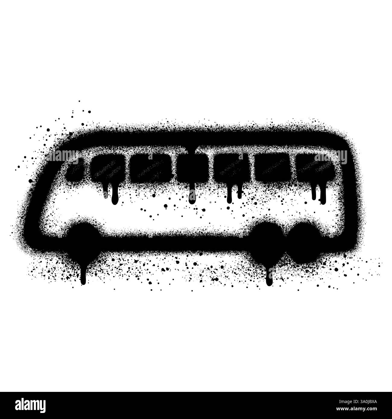 Bus station vector cartoon Cut Out Stock Images & Pictures - Alamy