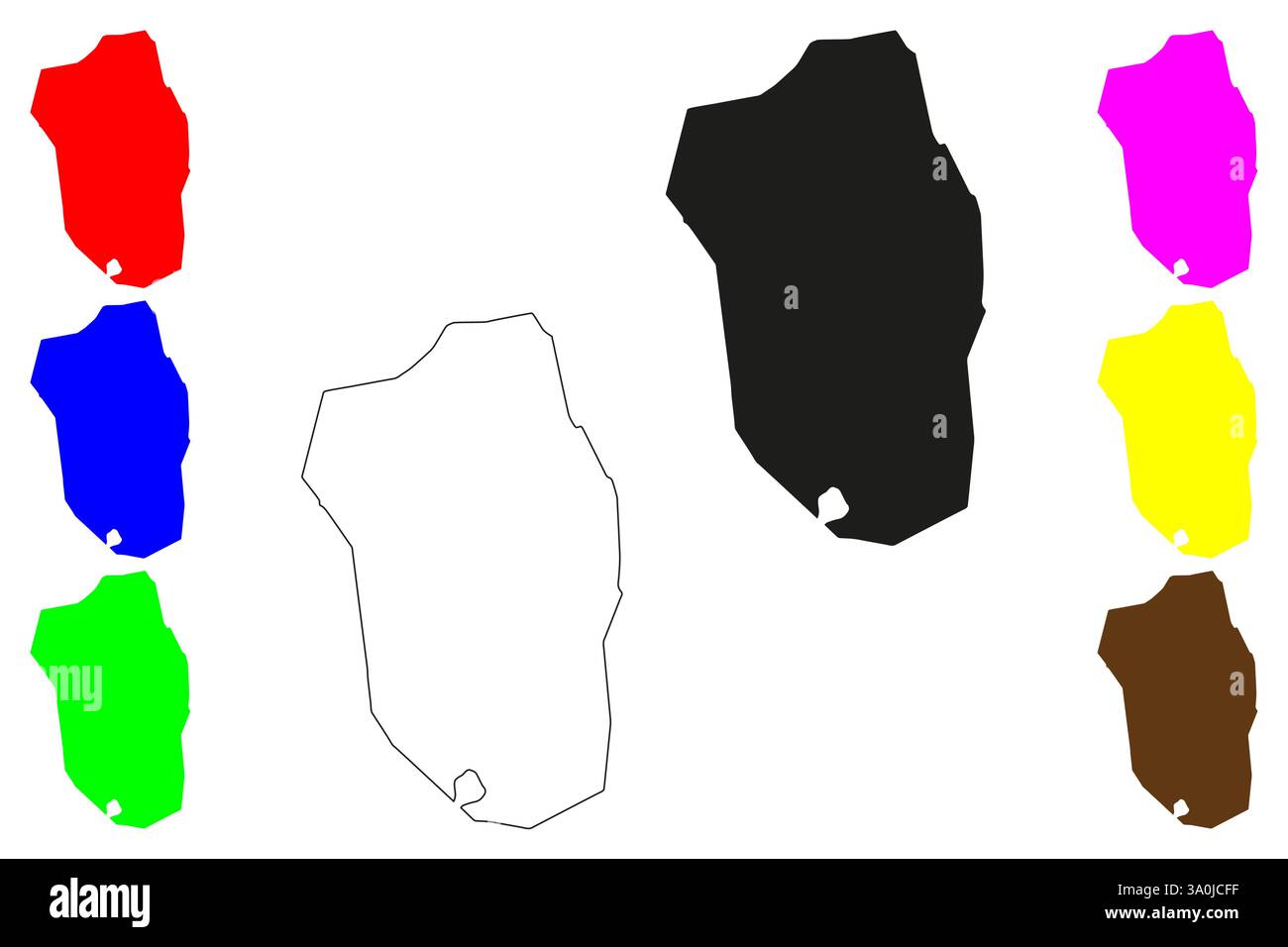 Choloma city (Republic of Honduras, Cortés Department) map vector ...