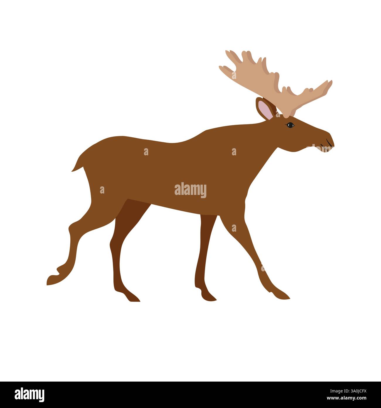 Bull moose cartoon hi-res stock photography and images - Alamy