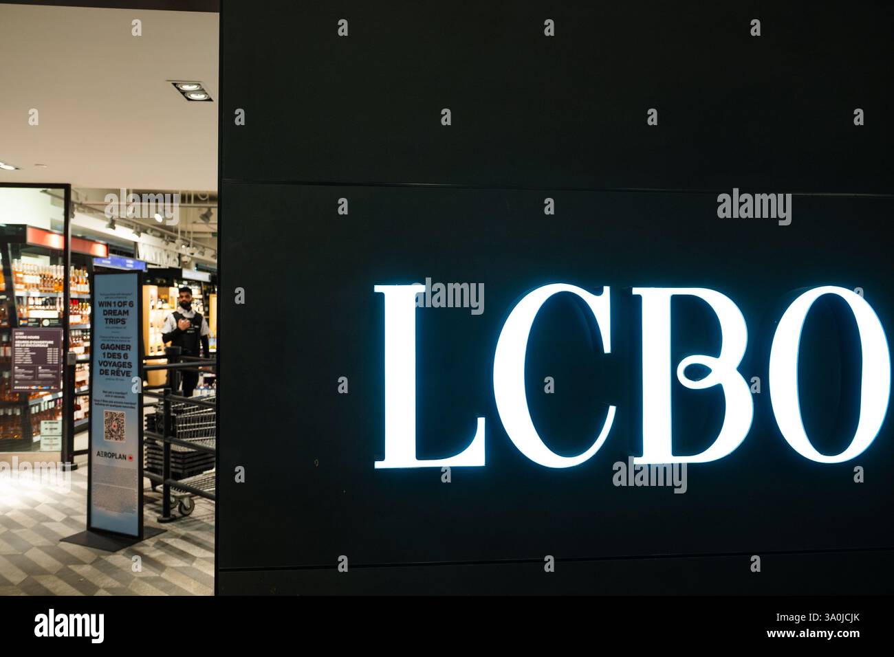 Toronto, Canada. 04th Mar, 2025. An LCBO outlet is pictured in Union ...