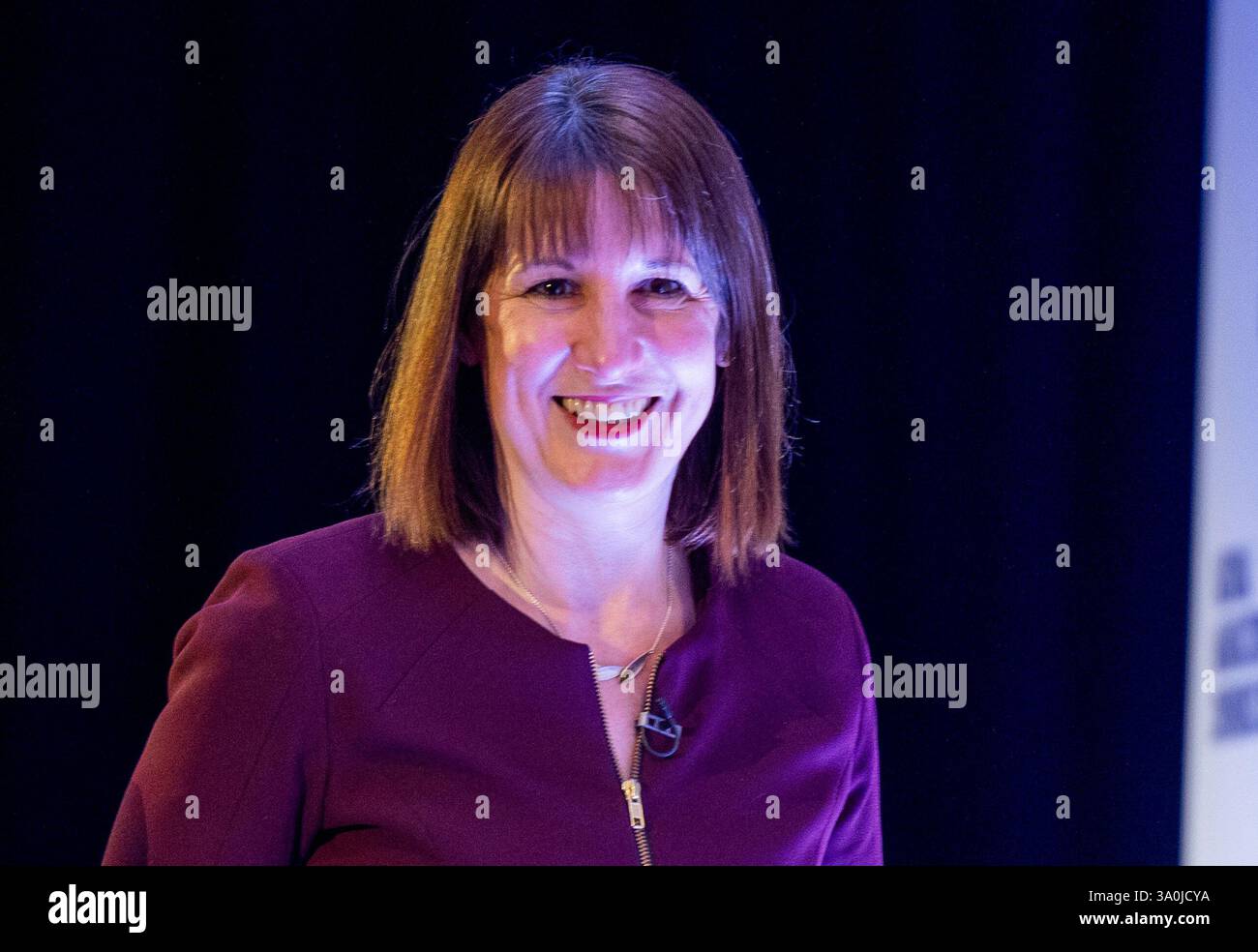 London, UK. 4th Mar, 2025. Chancellor Rachel Reeves delivers a speech ...