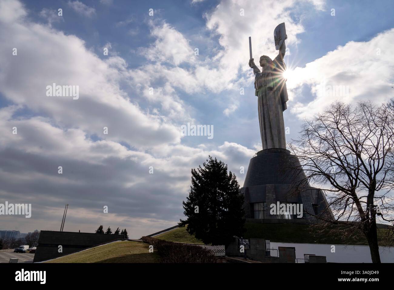 Kyiv, Kyiv City, Ukraine. 4th Mar, 2025. Motherland Monument, also ...