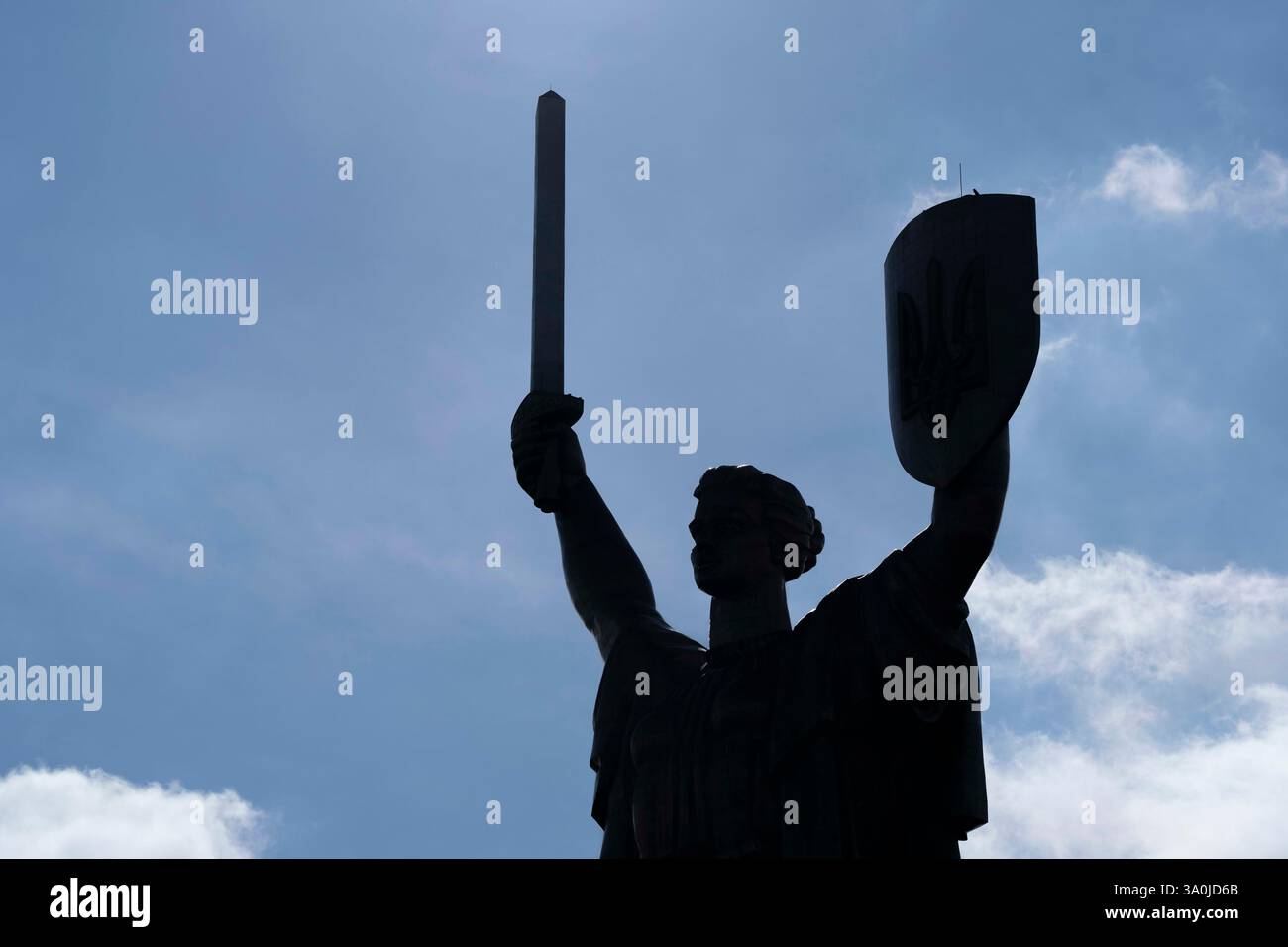 March 4, 2025, Kyiv, Kyiv City, Ukraine: Motherland Monument, also ...