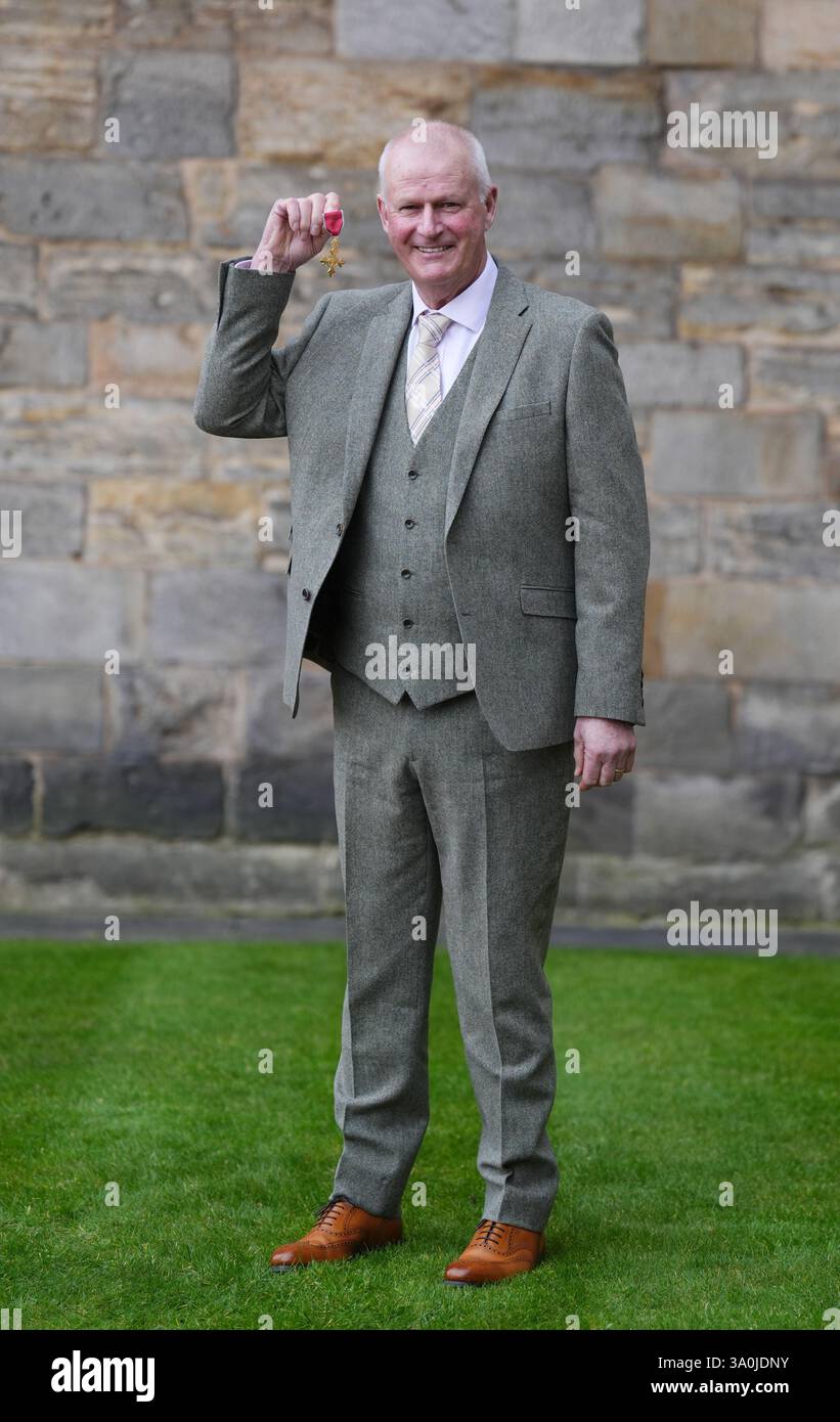 Golfer Sandy Lyle after being made an Officer of he Order of the ...