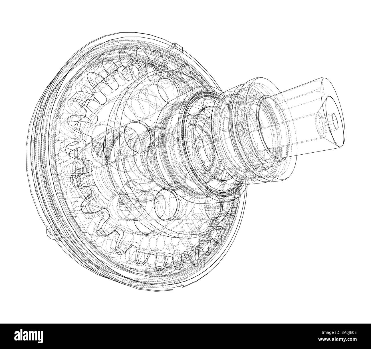 Wave Reducer. Vector illustration, 3d render Stock Vector Image & Art ...
