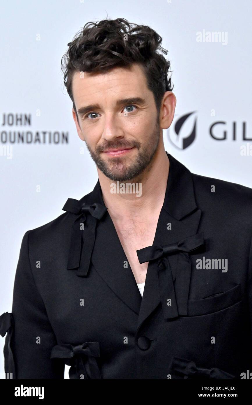 LOS ANGELES - MAR 2: Michael Urie at the Elton John Academy Awards ...