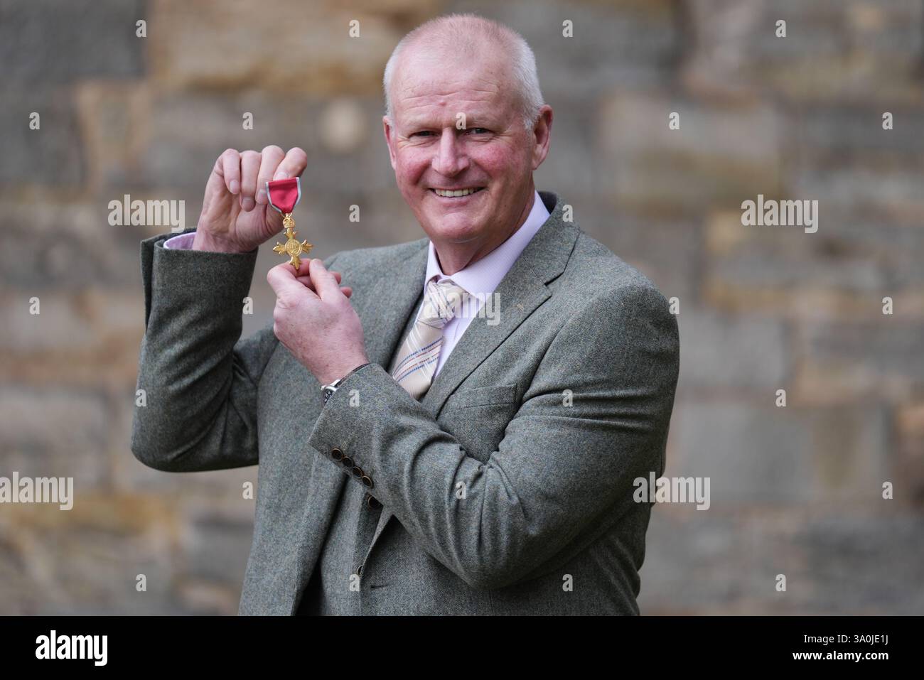 Golfer Sandy Lyle after being made an Officer of he Order of the ...